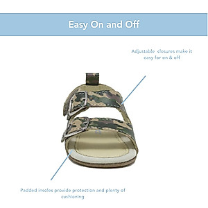 Robeez First Kicks Baby Boy and Unisex Sandals for Infant/Toddlers - Nakai Brown - 6-9 Months