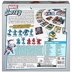 Marvel United, Award-Winning Superhero Cooperative Multiplayer Strategy Card Game Captain America Hulk, for Adults, Families and Kids Ages 14 and up