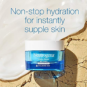 Neutrogena Hydro Boost Hyaluronic Acid Hydrating Gel-Cream Face Moisturizer to Hydrate & Smooth Extra-Dry Skin, Oil-Free, Fragrance-Free, Non-Comedogenic & Dye-Free Face Lotion, 1.7 oz