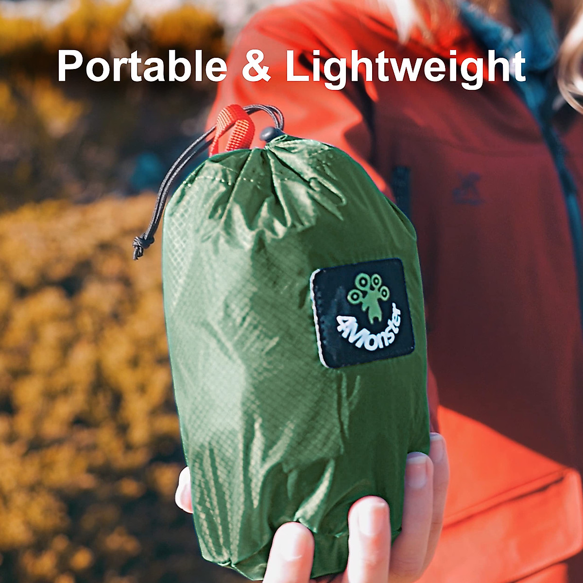 4Monster Hiking Daypack,2 in 1 Water Resistant Lightweight Backpack,Portable Fanny Pack Waist Pack for Travel Camping Outdoor (32L, Blue)