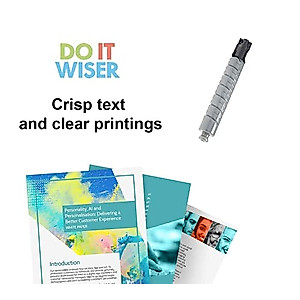 Do it Wiser Compatible Printer Toner Cartridge Replacement for Ricoh 842091 for use in Ricoh MP C307 MP C306 MP C406 MP C407 (Black - High Yield)