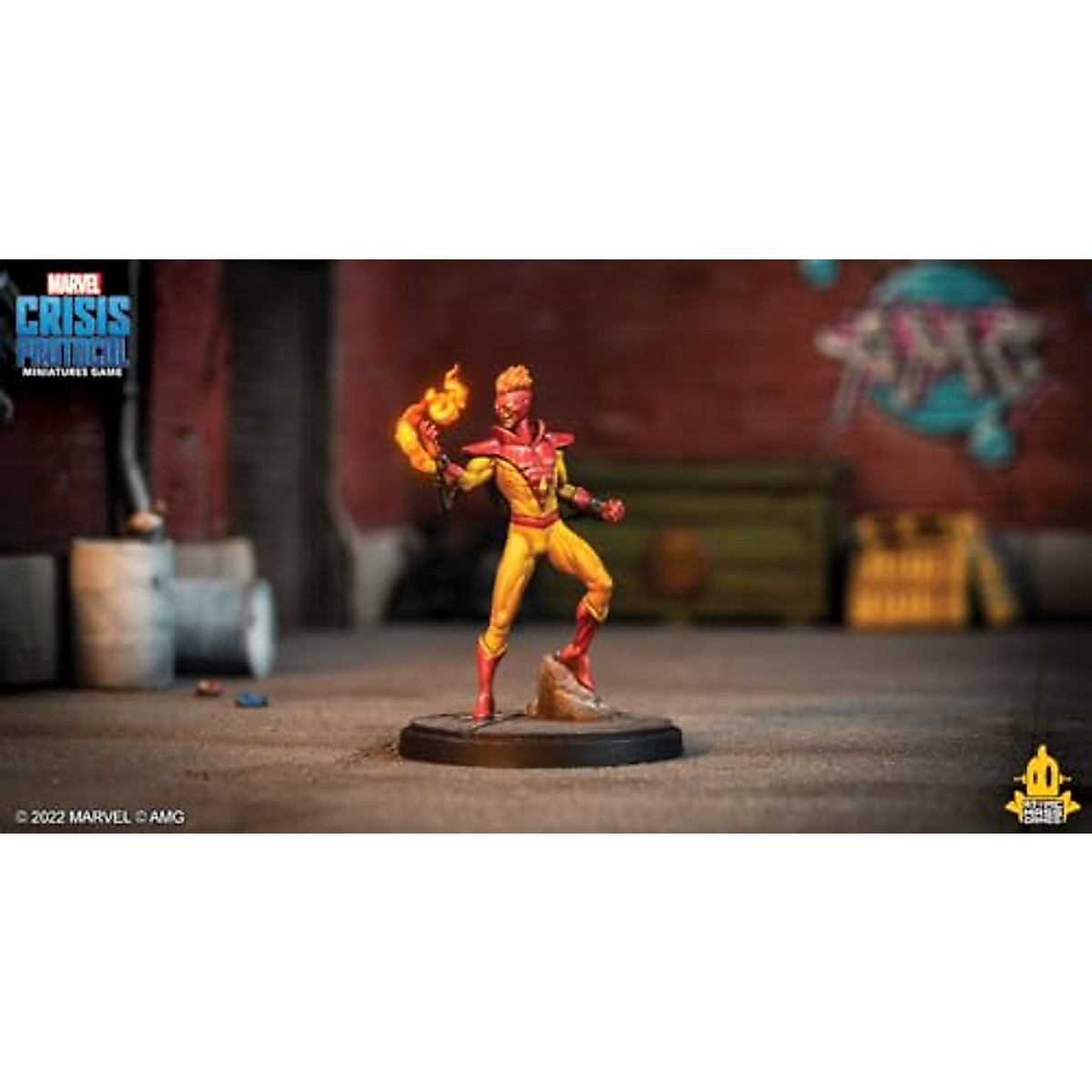 Atomic Mass Games Marvel: Crisis Protocol The Blob and Pyro Character Pack - New Mutant Additions! Tabletop Superhero Game, Ages 14+, 2 Players, 90 Minute Playtime, Made