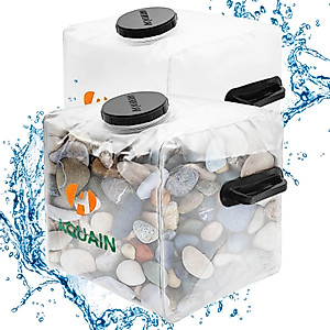 𝟐𝐏𝐜𝐬 𝐔𝐩𝐠𝐫𝐚𝐝𝐞𝐝 Pool Ladder Weights - Universal Pool Steps Weights for Above Ground Pools, Fillable Pool Weights for Ladders SandBags Container for Swimming Entry Systems