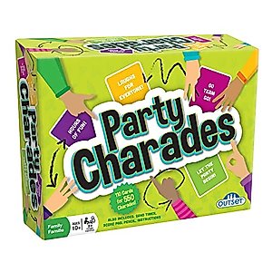 Party Charades Game – Contains 550 charades – Great Family Game for 2 or More Players Ages 10 and up by Outset Media
