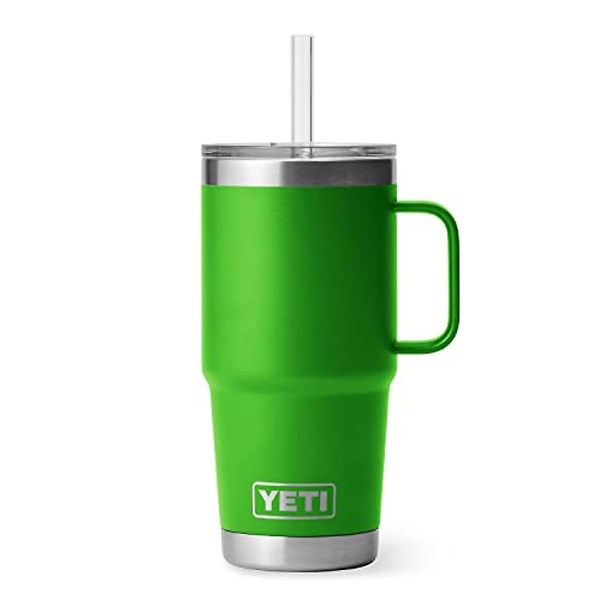 YETI Rambler 25 oz Straw Mug, Vacuum Insulated, Stainless Steel, Canopy Green