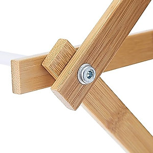 SECTTI Collapsible Bamboo Laundry Drying Rack - Save Space and Simplify Laundry Days with Lightweight Durability Lightweight at only 3.56 pounds Make Your Laundry Days Simple