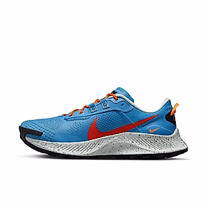 Nike Pegasus Trail 3 Mens Running Trainers DA8697 Sneakers Shoes (UK 10 US 11 EU 45, Laser Blue Habanero red 400)