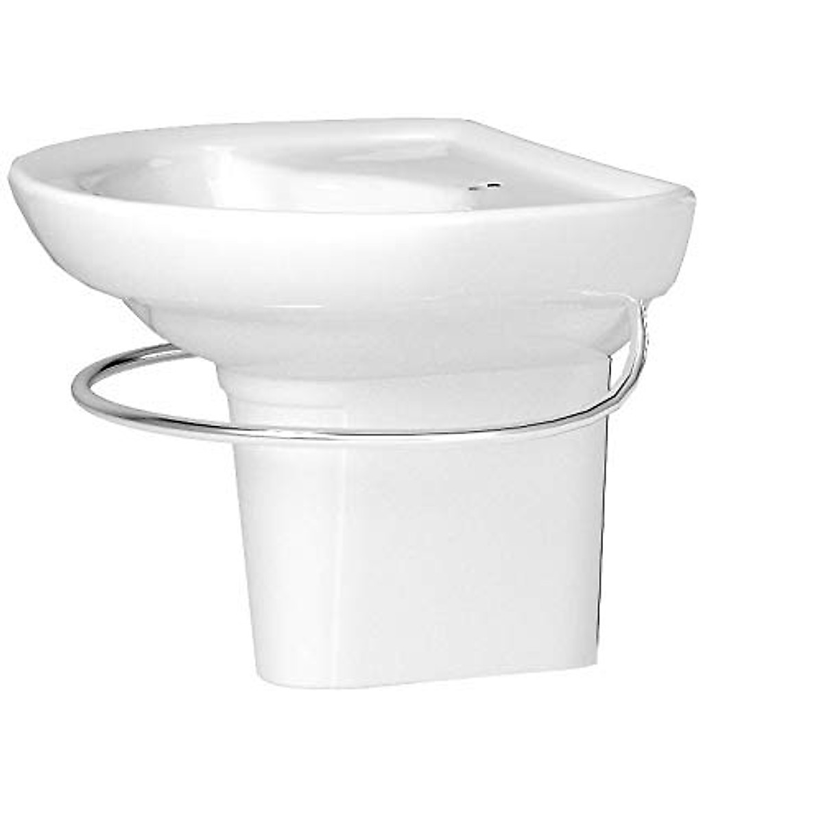 American Standard 0268.144.020 Ravenna Wall-Mount Pedestal Sink with Center Hole, White