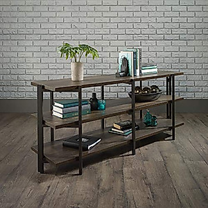 Sauder North Avenue Credenza, for TVs up to 54", Smoked Oak Finish