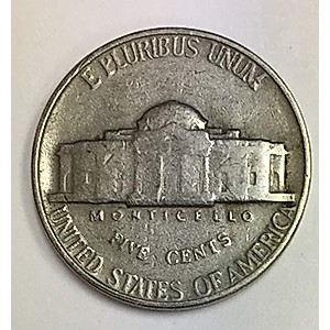 1952 P Jefferson Nickel Average Circulated Five-Cent Piece