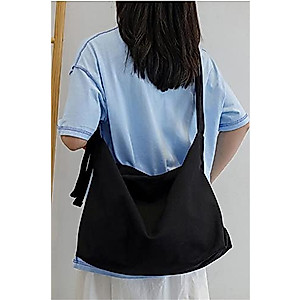 Hobo Bag Crossbody Bag for Women Men Canvas Shoulder Bag Fashion Satchel Purse Large Casual