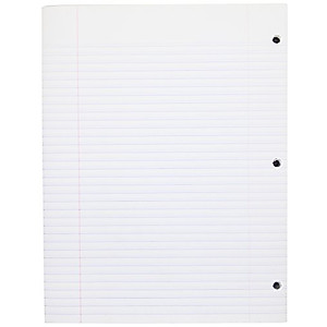 Top Flight Filler Paper, 11 x 8.5 Inches, College Rule, 200 Sheets (12401), White