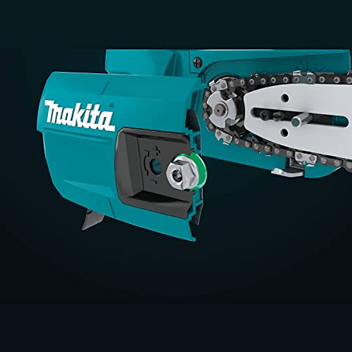 Makita XCU06SM1 Lithium-Ion Brushless Cordless (4.0Ah) 18V LXT 10" Top Handle Chain Saw Kit, Teal