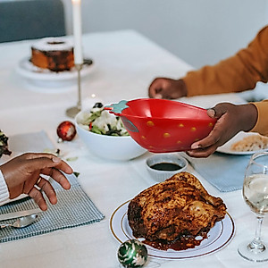 BESPORTBLE Mixing Bowls Ceramic Bowls Fruit Bowl Decorative Strawberry Shaped Bowl Serving Dish Bowl Appetizer Dessert Candy Bowl Baking Bowl for Pasta Salad Cereal Soup Glass Cereal Bowls