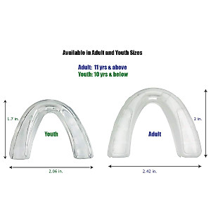 COOLLO SPORTS Boil and Bite Mouth Guard (Youth & Adult) SA Custom Fit Sport Mouthpiece for Basketball, Karate, Martial Arts, Wrestling, MMA (Free Case Included!) (Adult - Ages 11 & Above, 1-Pack)