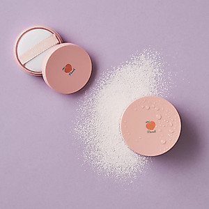 SKINFOOD Peach Cotton Multi Finish Powder 5g - Korean Peach Extract & Calamin Sebum Control Face Powder - Silky Setting Powder - Setting Powder for Oily Skin - Sweet Peach Scent for Soft Skin