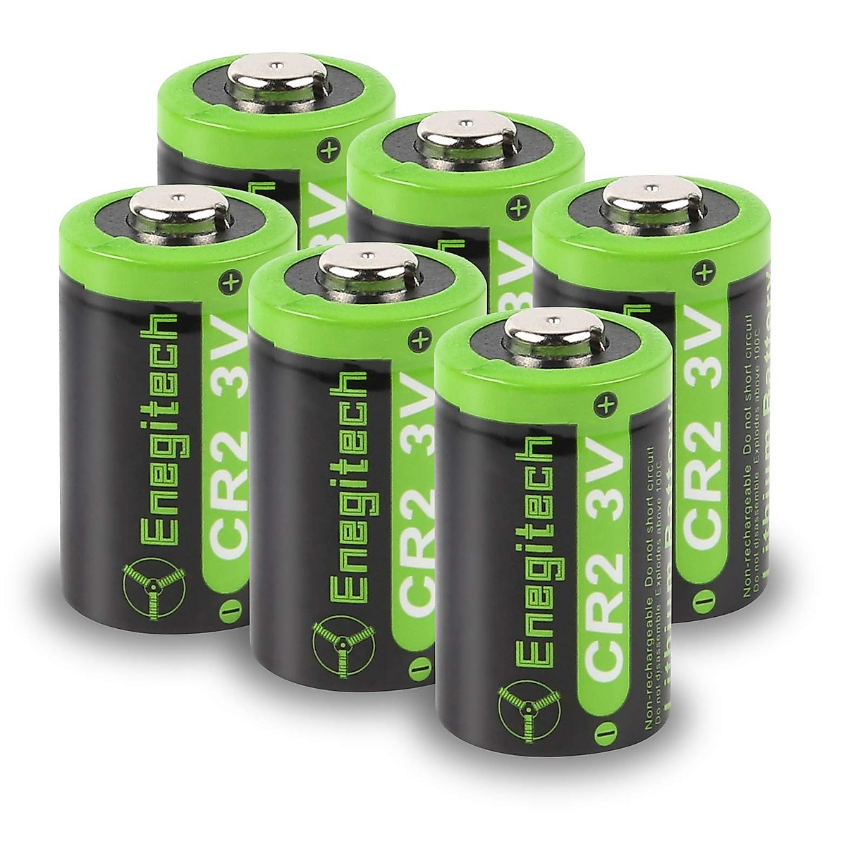 Enegitech CR2 3V Lithium Battery, CR15H270 1000mAh for Golf Rangefinder Nest Temperature Sensor Instax Mini Camera/Polaroid Camera Non-Rechargeable (CR2 6 Pack)