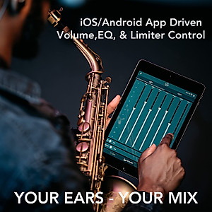 ASI Audio Premium in-Ear Monitoring System - G2 3DME Sound Limiting, EQ, IEM System, App-Controlled Ambience, Perfect for Musicians, Vocalists, Audio Engineers, and DJs
