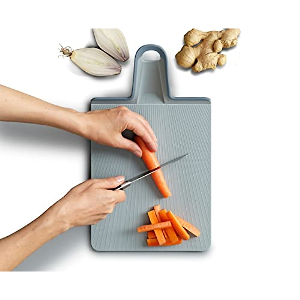 Joseph Joseph Chop2Pot Plus Folding Chopping Board (Regular) - Pale Blue Medium