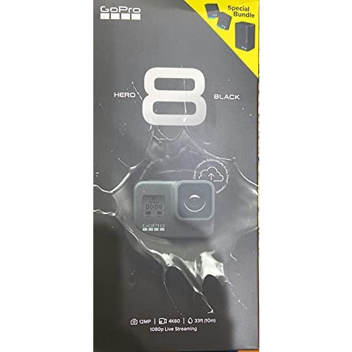 GoPro HERO8 Black Action Camera Bundle with Dual Battery Charger & Includes 3 Total Batteries with case.