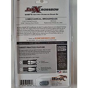 Wasp Crossbow Broadhead Jak X Mechanical 100 Grain