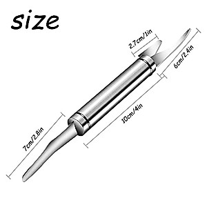 Shrimp Deveiner Tool and Shrimp Peeler, 5 in 1 Multifunctional Shrimp Line Knife (With Cleaning Cloth)