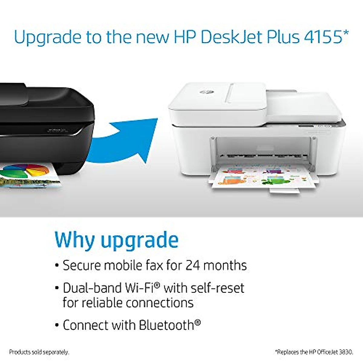 HP OfficeJet 3830 All-in-One Wireless Color Printer, HP Instant Ink, Works with Alexa (K7V40A)