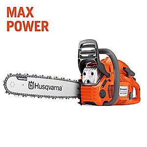 Husqvarna 460 Rancher Gas Chainsaw, 60.3-cc 3.6-HP, 2-Cycle X-Torq Engine, 24 Inch Chainsaw with Automatic Adjustable Oil Pump, For Wood Cutting, Tree Trimming and Land Clearing