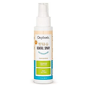 Oxyfresh Advanced Pet Dental Spray – Instant Pet Fresh Breath: Easiest No Brushing Pet Dental Solution for Dogs and Cats – Best Way to Fight Pet Plaque, Keep Teeth & Gums Healthy. 3oz.