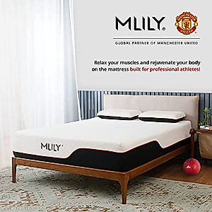 MLILY 12 Inch Twin XL Mattress, Manchester United Memory Foam Mattress in a Box Made in USA, Medium Plush, CertiPUR-US Certified