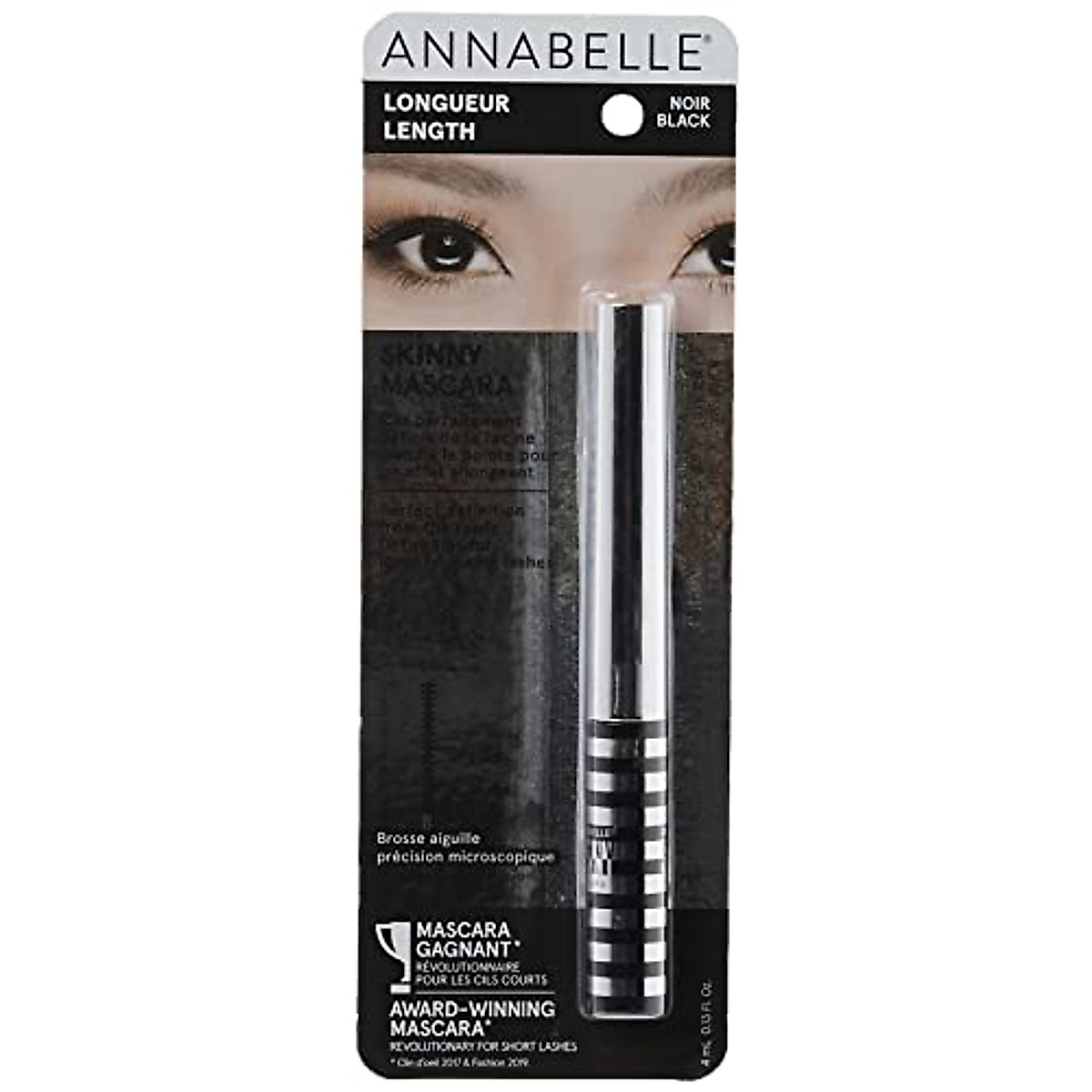 Annabelle Skinny Mascara, Black, 0.13 fl oz