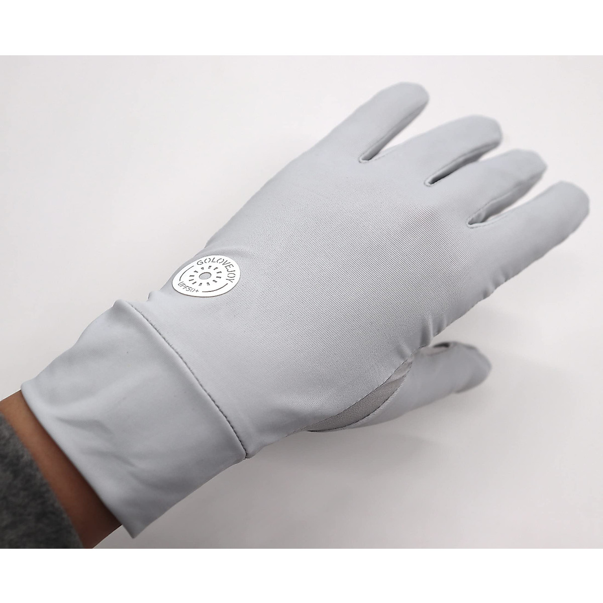 CAMSTIC Women's Ultra Thin UPF 50+ Summer UV Protection Touchscreen Driving Gloves (Grey)