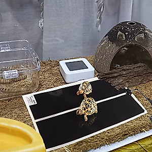 2 Pack 14 W Reptile Heating Pad Under Tank Heater Tank Warmer with Temperature Control, Power Adjustment Terrarium Heater Heat Mat for Reptiles Turtle Tortoise Snakes Lizard