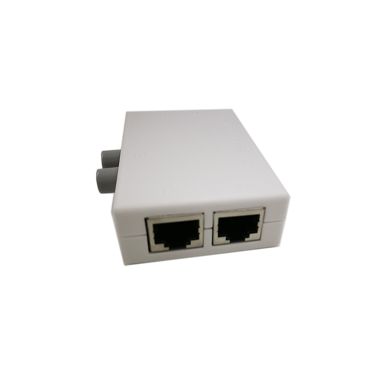 RJ45 Splitter Selector Switch, 2 Ports Network Switch Splitter Selector Hub 2-in 1-Out or 1-in 2-Out 100M t 2-Way RJ45 Ethernet Network SinLoon Push Button Metal Mini Switch Box