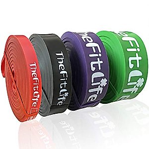 TheFitLife Pull Up Assistance Bands- Resistance Bands for Working Out, Long Workout Bands for Exercise, Fitness Band for Pullup Assist, a Substitute of Dumbbell Set and Kettlebells, Barbell