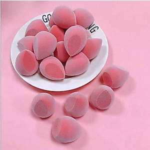 Microfiber Velvet Rose Makeup Sponge, Latex-Free, Dual Layer Technology, Flawless Makeup Blender for Foundations, Powders and Creams (Pink)