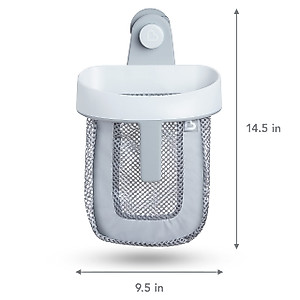Munchkin® Super Scoop™ Hanging Bath Toy Storage with Quick Drying Mesh, Grey