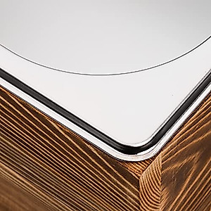 Frcctre Kitchen Compost Bin, 2.1 Gallon Countertop Compost Bin with Lid and Pinewood Box, Smell Proof and Rust Proof Stainless Steel Insert, Indoor Large Compost Bin Kitchen Counter