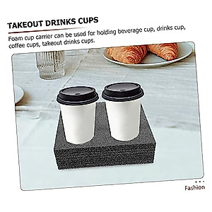 ULTECHNOVO Takeout Coffee Carrier 2 Pcs Cup Holder Tray Coffee Refrigerator Epe 8 Cup Drink Carrier