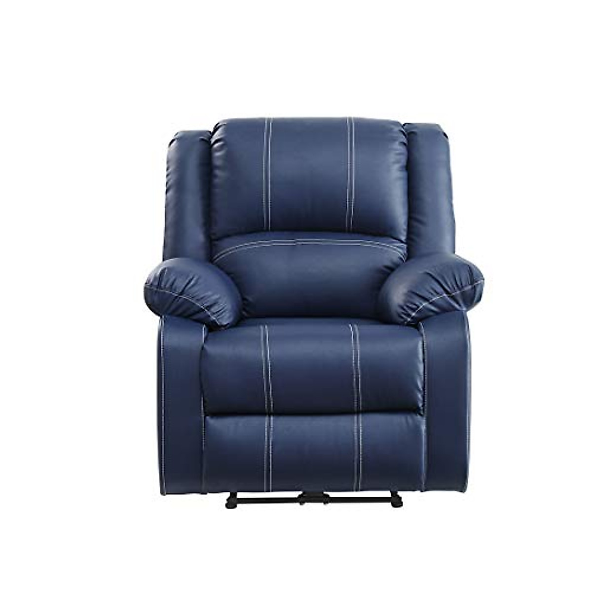 Acme Furniture PU Upholstered Power Recliner with USB Port, Blue