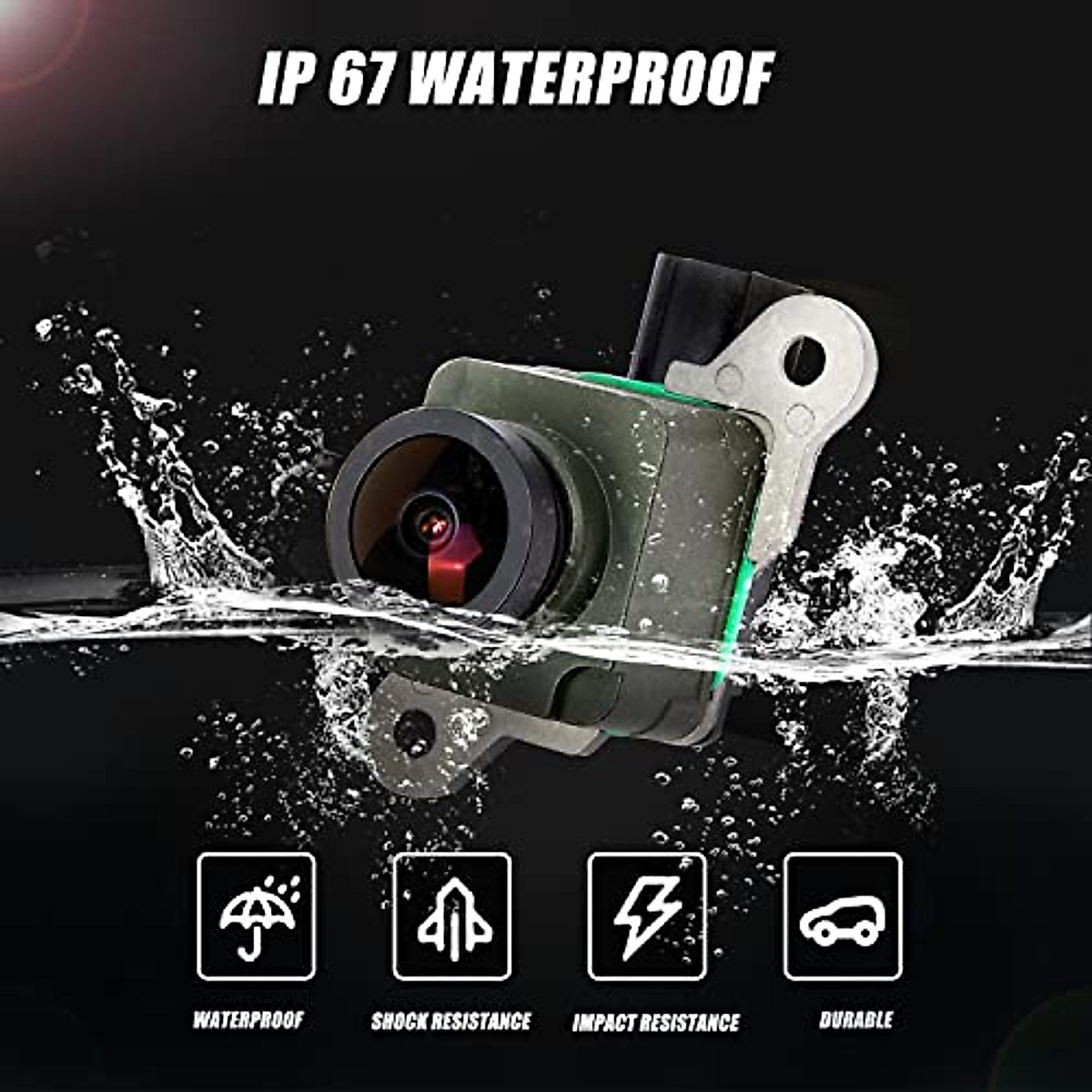 56038978AL Rear View Backup Back Up Assist Camera Compatible with 2013-2015 Dodge Viper 2013-2015 Dodge Ram 1500 2500 3500 4500 5500 2015 Chrysler 200 Replaces 56038978AK