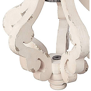 A&B Home DS35539 Harper 1-Light Wood & Metal Chandelier, 12.5" x 12.5" x 21"