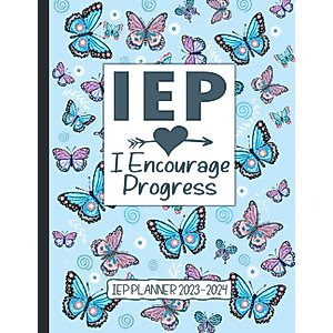 IEP Planner 2023-2024: Organizer for Special Education Teachers | 30 Students (Beautiful Butterflies Design)