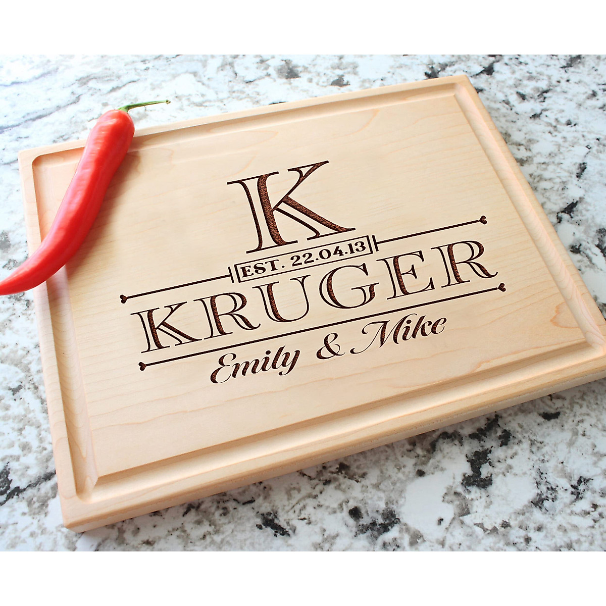 Engraved Cutting Boards Personalized Mr Ms Cutting Board Custom Wood Engraved Bamboo Cutting Board