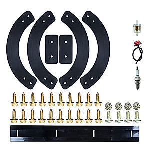 POSFLAG 753-04472 Auger Kit with 731-1033 Scraper Plate F6RTC Spark Plug Replaces MTD 735-04033, 735-04032, 731-0778, 731-0812 for Troy-Bilt Squall 210, 521, 721, 2100, 5521 21" Snow Throwers