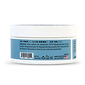 Don Juan Sea Salt Matte Pomade | Water Based | Medium Hold | Matte Finish | Natural Plant Extracts and Ocean Minerals | Surf Wax Scent, 4 oz