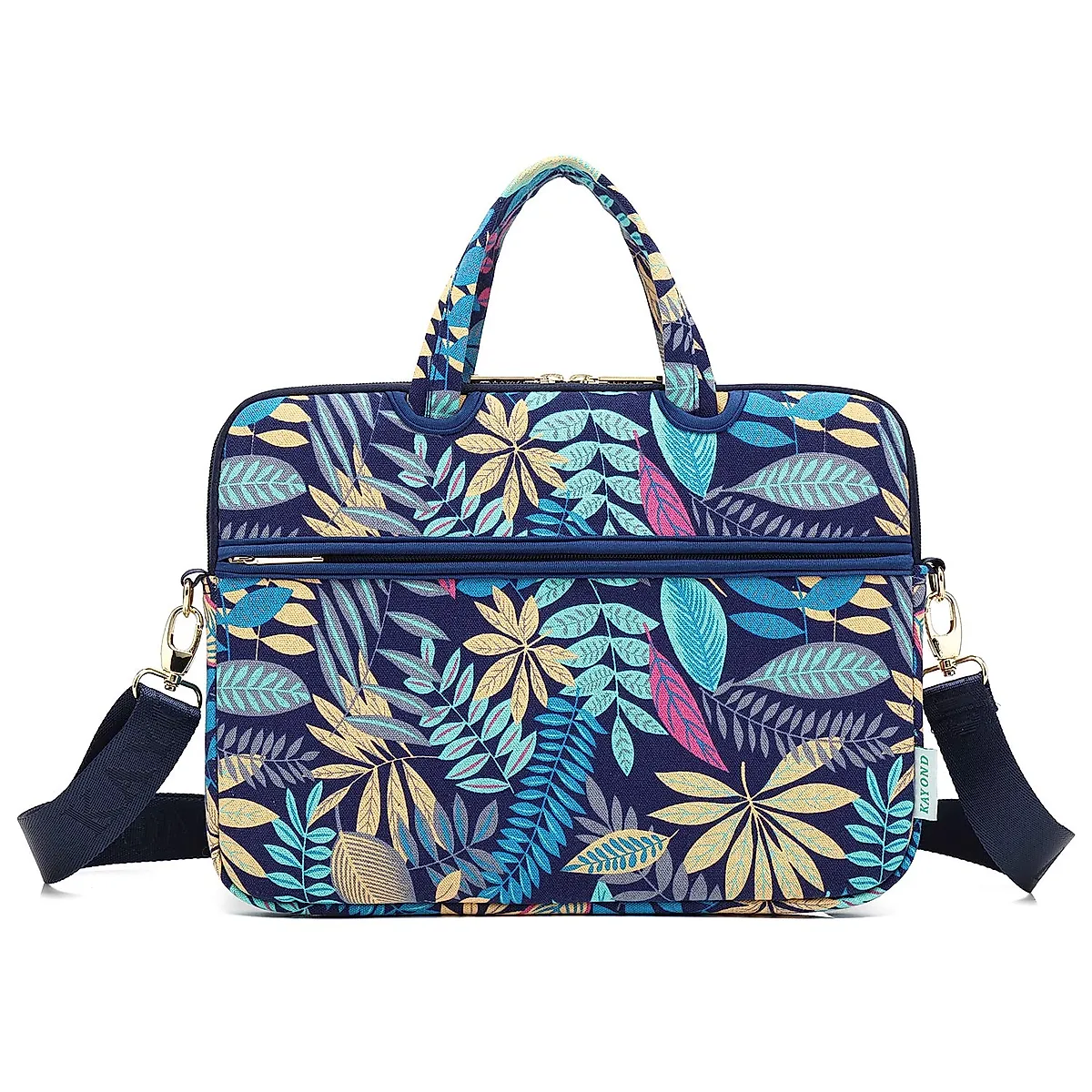 kayond Forest Series Bule Patten Waterproof Laptop Shoulder Messenger Bag Case Sleeve for 12 Inch 13.3 Inch Laptop