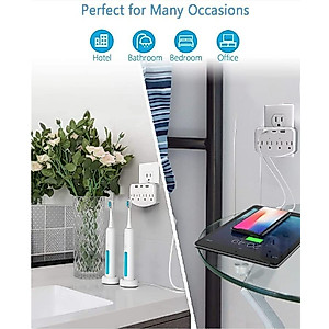 Hidden Camera WiFi Spy Camera Hidden Cameras Wall Charger Nanny Cam with USB Fast Charger Outlet HD 1080P Wireless for Home Security Secret Camera 20W PD Charging Port