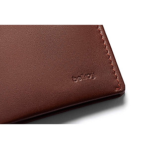 Bellroy Note Sleeve, Slim Leather Wallet, RFID Editions Available (Max. 11 Cards and Cash) - Cocoa