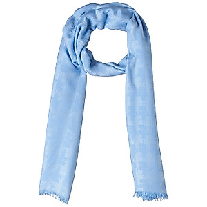 Karl Lagerfeld Paris Women's Two Toned Pashmina Scarf, Blue, One Size